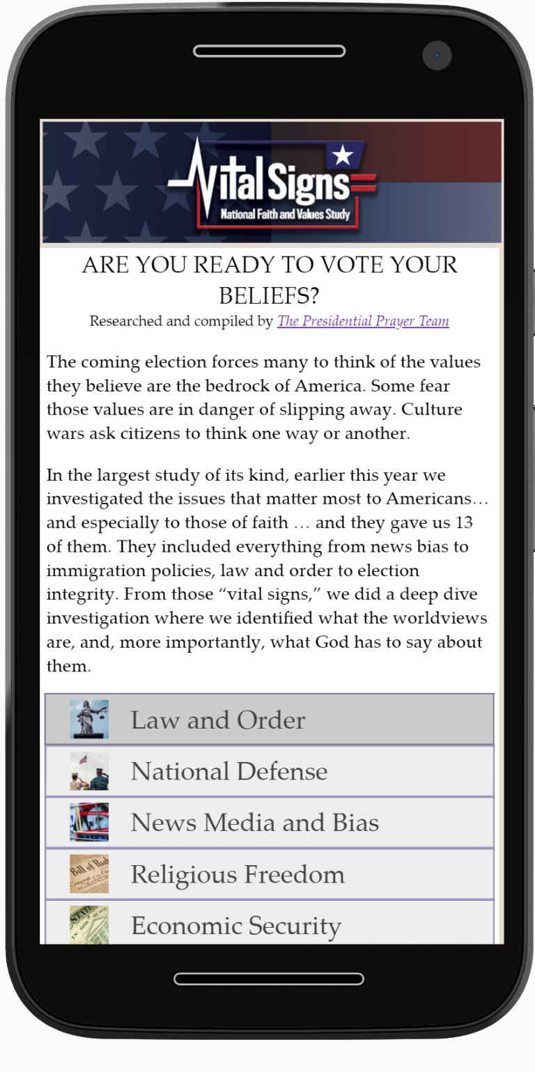 Pray the Vote – The Presidential Prayer Team
