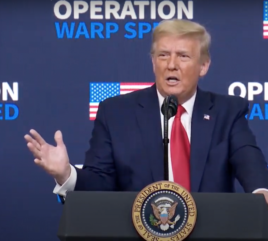 President Trump Speaks at Operation Warp Speed Summit | The ...